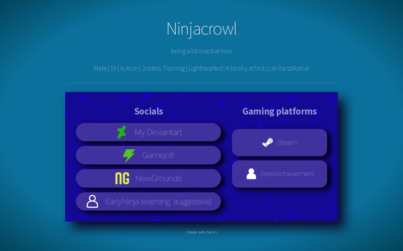 Ninjacrowl's profile